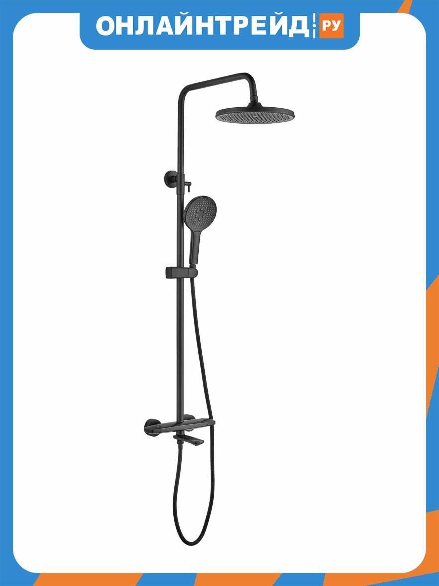 Душевая система Rose R3936H, черный