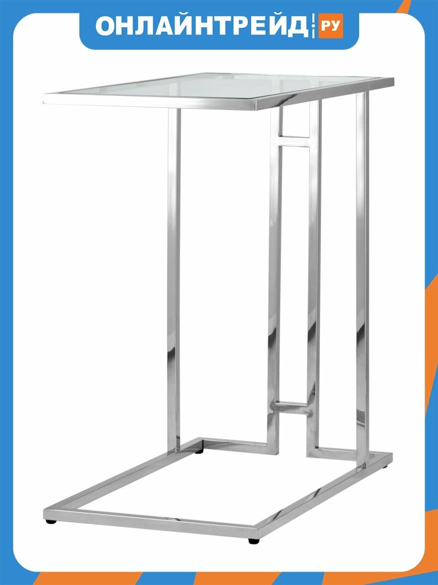 Стол журнальный Stool Group стул груп 50*32 бостон, прозрачное стекло, сталь
