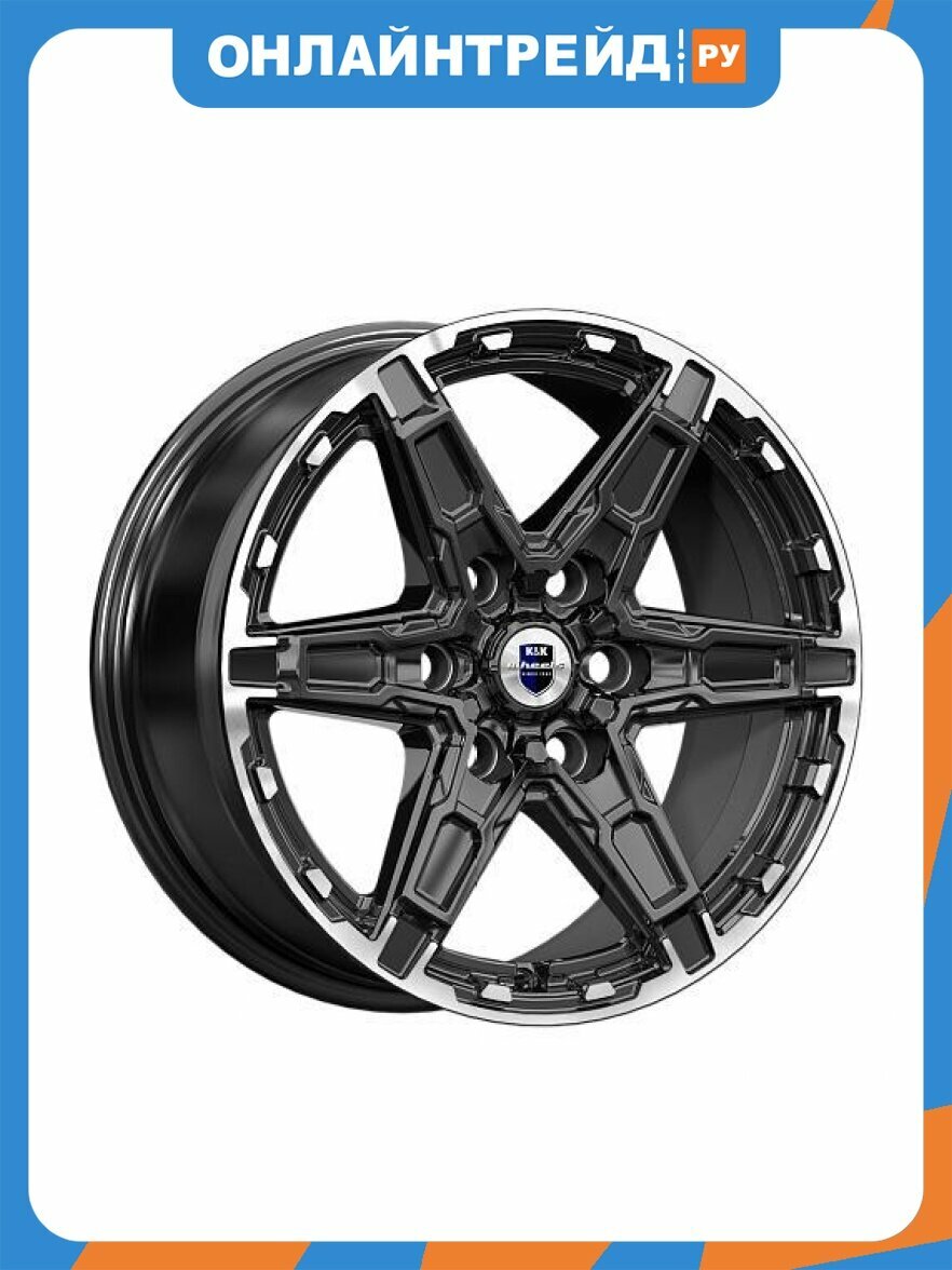 Диск K&k Дистрикт 8x18/6x114.3 D67.1 ET46 чёрный бриллиант