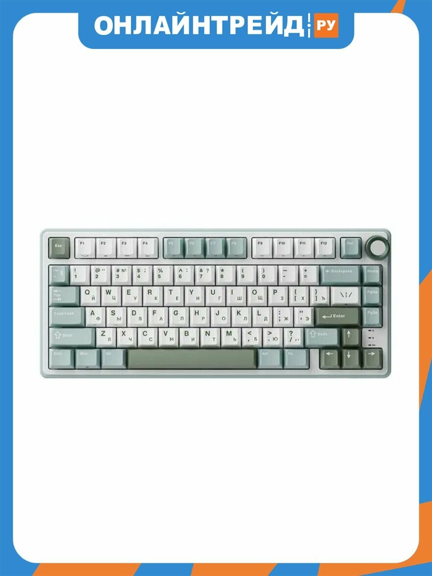Клавиатура механическая Royal Kludge R75 Sky cyan (RK Brown) (6935280825156)