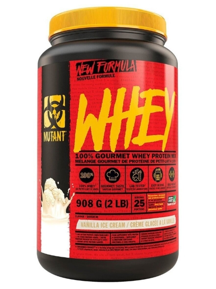 Протеин Mutant Whey 2lb Vanilla Ice Cream 908g (Ванильное мороженое)