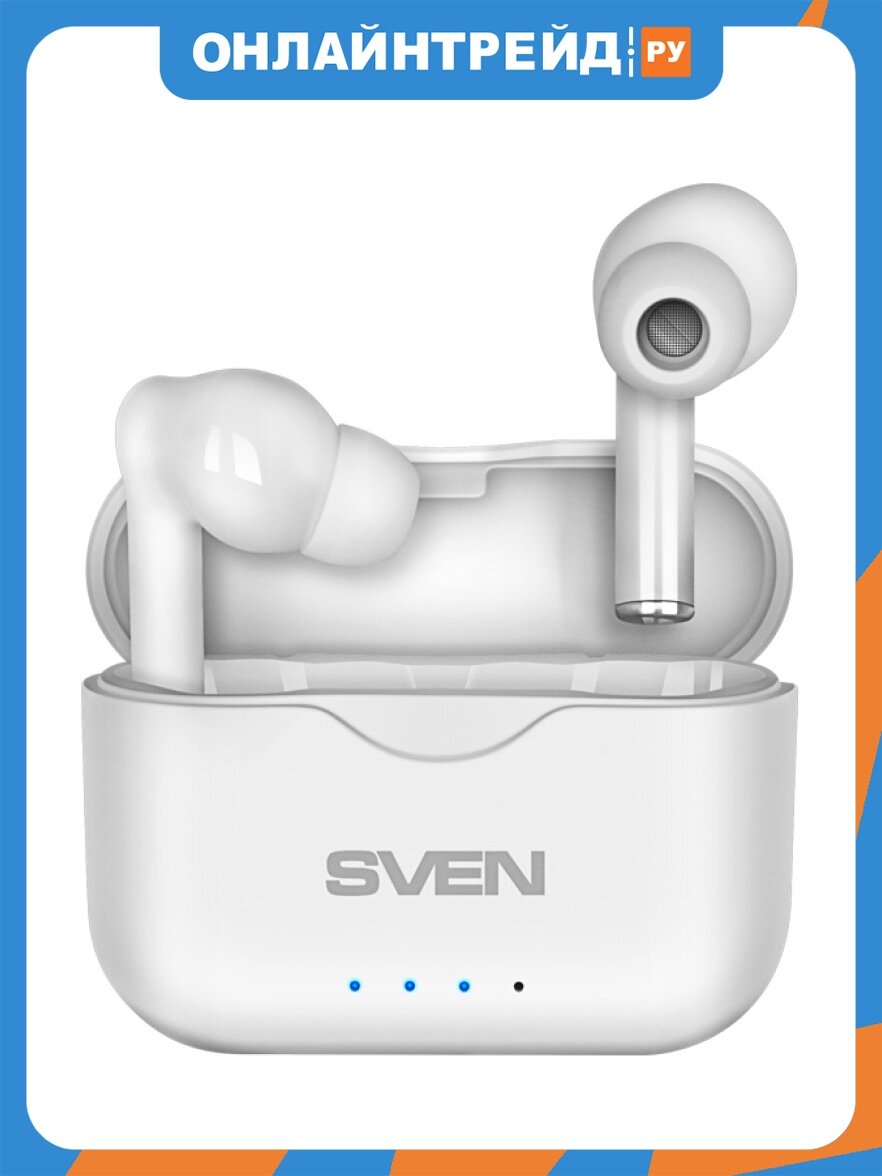 Гарнитура Sven E-701BT, беспроводная (Bluetooth), белый