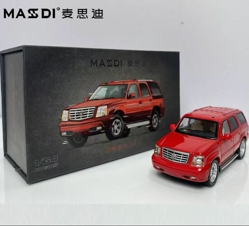 Машинка металлическая модель Masdi 1:64 Cadillac Escalade SUV Red