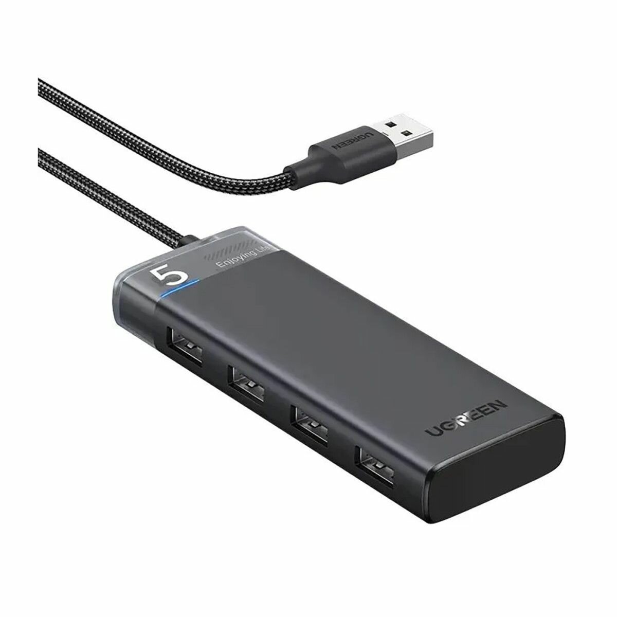 USB-хаб UGREEN CM653 USB 3.0 Type-A (4xUSB 3.0 Type-A), Черный 15548_