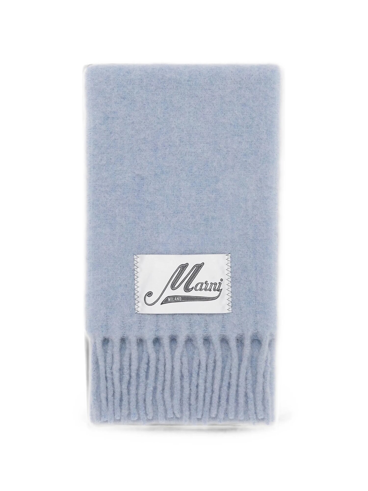 Шарф Marni Light blue alpaca scarf для девочек
