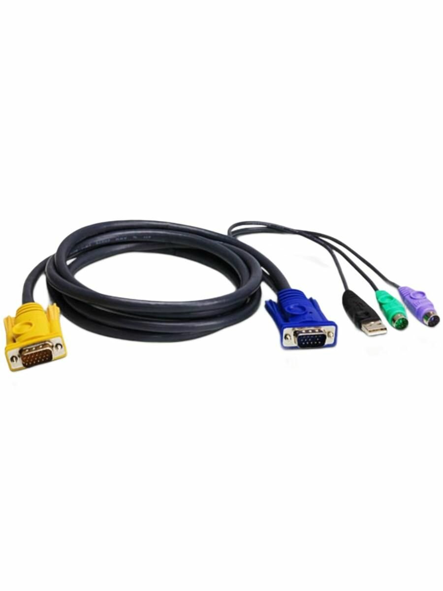 Кабель ATEN USB-PS/2 1.8M HYBRID CABLE, 1.8m (2L-5302UP)