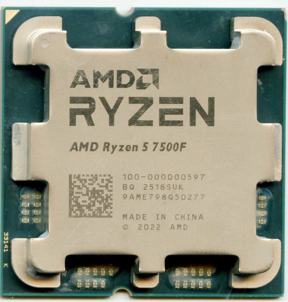 Процессор AMD Ryzen 5 7500F 3.7, 5.0, GHz, Socket AM5/32Mb/6x, 12x, Core