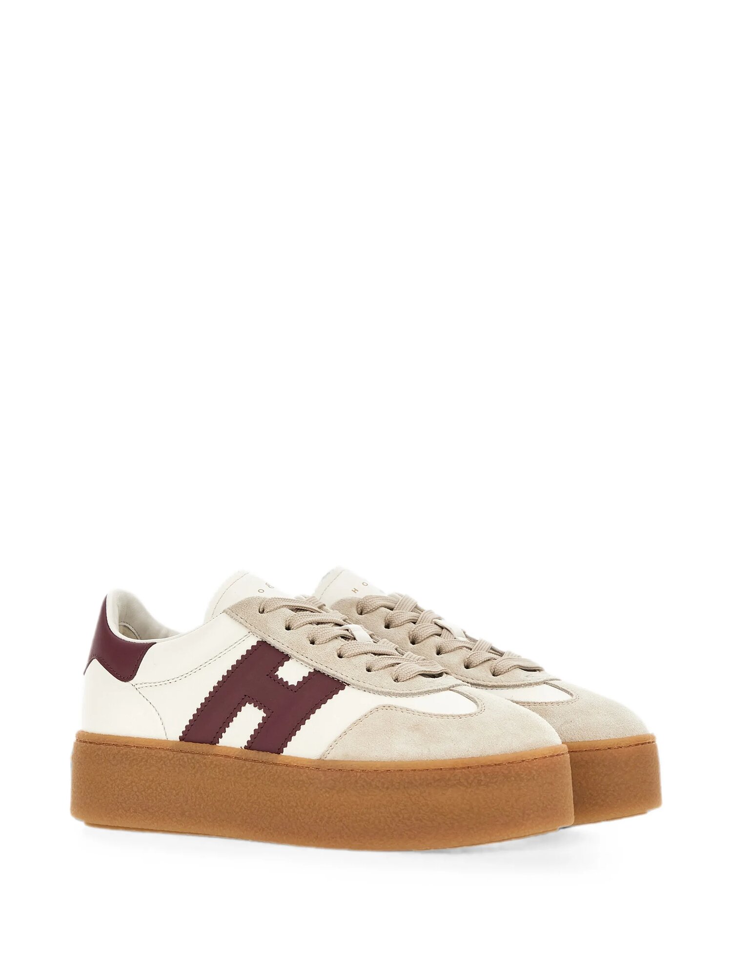 Кроссовки Hogan Cool sneakers, размер 37 EU, бежевый/белый — фото 1
