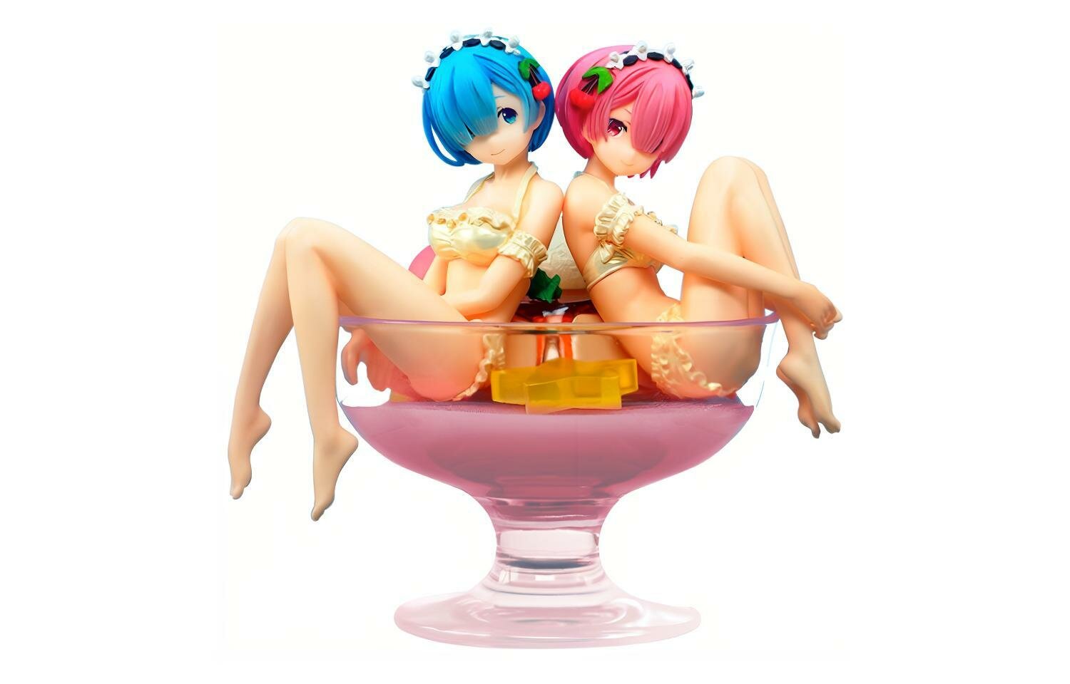Фигурка унисекс BANPRESTO Rem Glass Factory, Zero Starting Life In Another World, Tiramisu Glass, Rem, Bonus Gift Collection