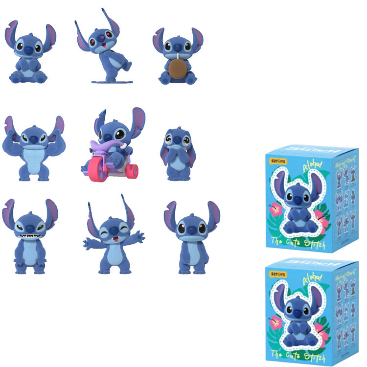 52TOYS x Disney Коллекция милых фигурок Stitch Mystery Boxes, унисекс, 2 шт.