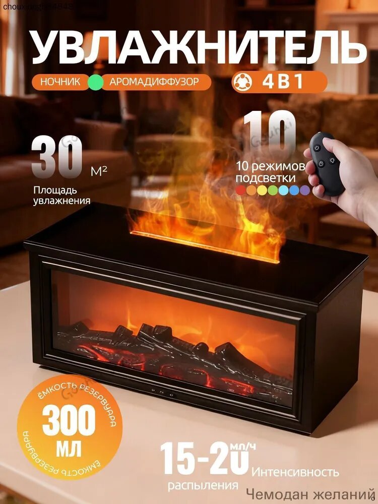 Увлажнитель воздуха mzm-20251223134107810, черный матовый