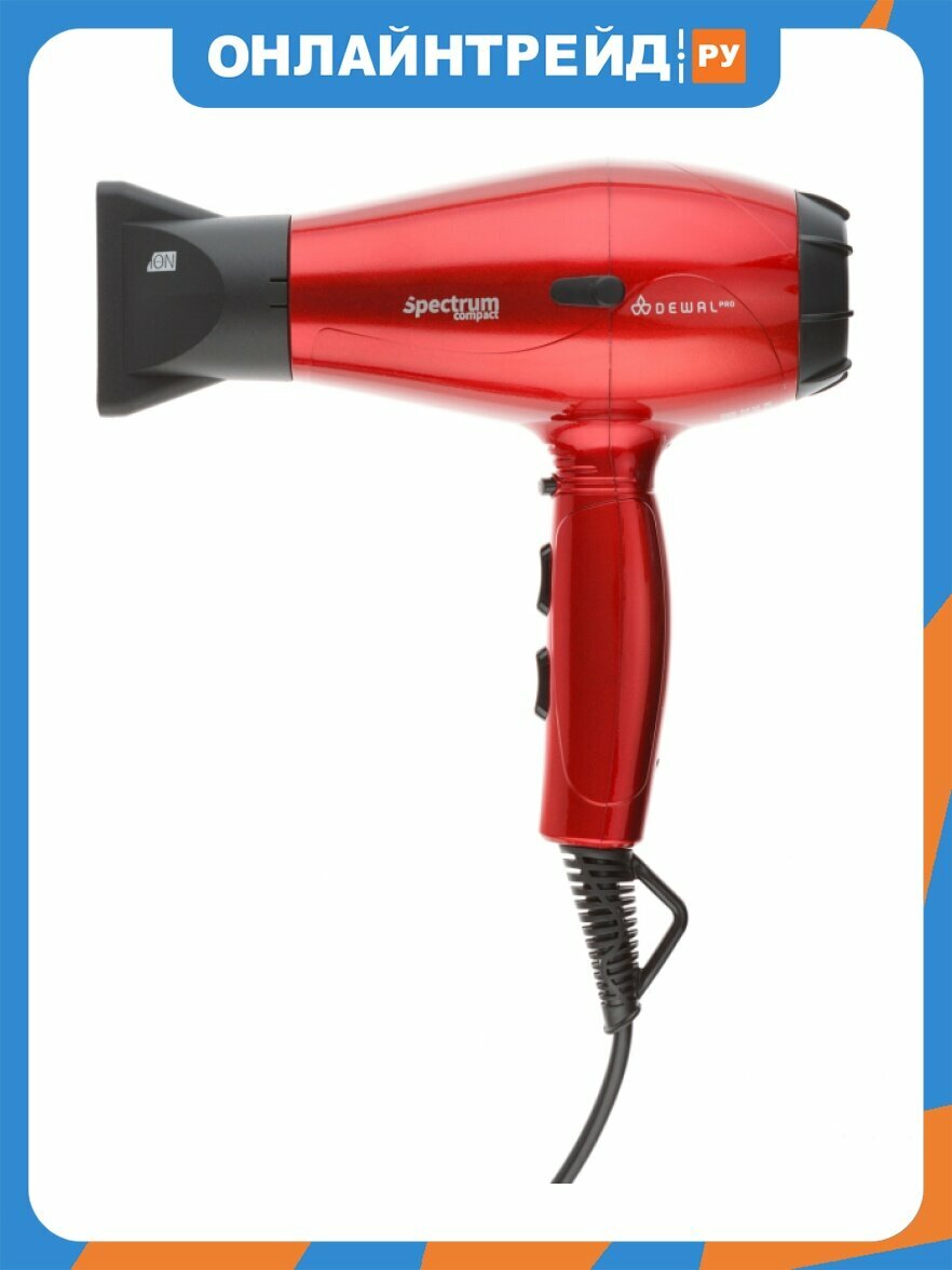 Фен Dewal Professional Dewal Spectrum Compact 03-109 Red, красный