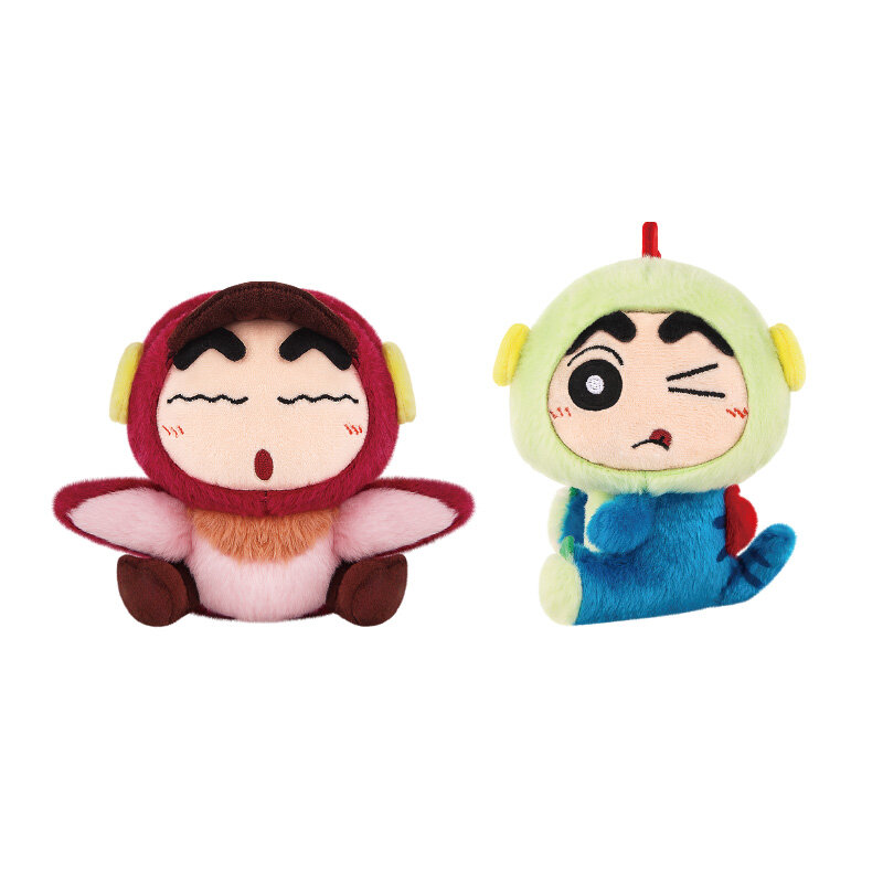Плюшевая кукла унисекс Spiritual Creations Crayon Shin chan Наш Динозавр Журнал, 12 см, 2 шт.