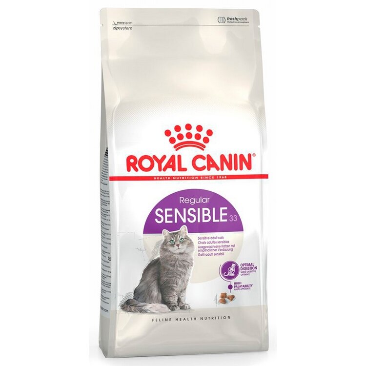Royal Canin Sensible / Сухой корм Роял Канин Сенсибл для кошек с Чувствительным пищеварением фас. 400 г
