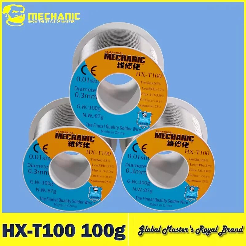 Оловянный флюс MECHANIC 100g, диаметр 0.4mm