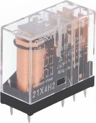 Реле OMRON G2R-2-AC230 Реле: электромагнитное DPDT Uобмотки: 230ВAC 5A/250ВAC Шаг: 5мм 1шт