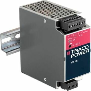 TRACO POWER TSP 180-124 Блок питания: импульсный; 180Вт; 24ВDC; 24-28ВDC; 7,5А; Монтаж: DIN, 1шт