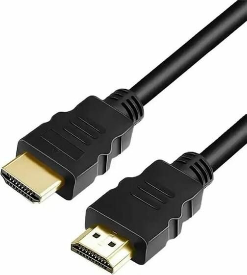 KUNCAN HDMI-V2.0-1M Кабель соединительный черный 4K HDMI с экранирующей оплеткой 24k позолоченный Male-Male 2.0 3D 60Hz 1м, 1шт