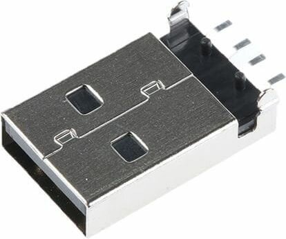 MOLEX 0480371000 Разъем: USB A; PIN: 4; SMT; горизонтальный; Покрытие: позолота, 1шт