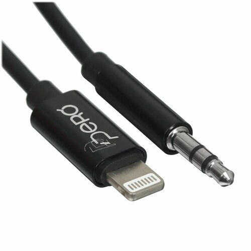 Аудиокабель, разъем Lightning-jack 3.5 мм, цвет- черный
