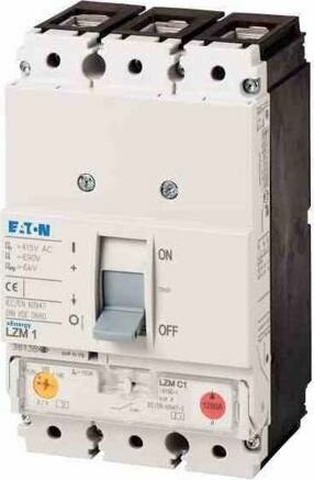 EATON LZMC1-A100-I Выключатель мощности, Полюсы: 3, винтами, Iном: 100А, LZM, IP20, 1шт
