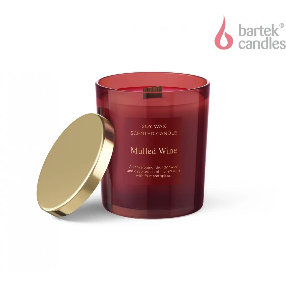 BARTEK Арома-свеча "Mulled Wine" крышкой 240g