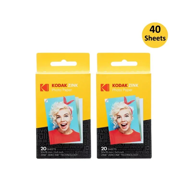 Фотобумага Kodak Zink 2x3", 40 листов