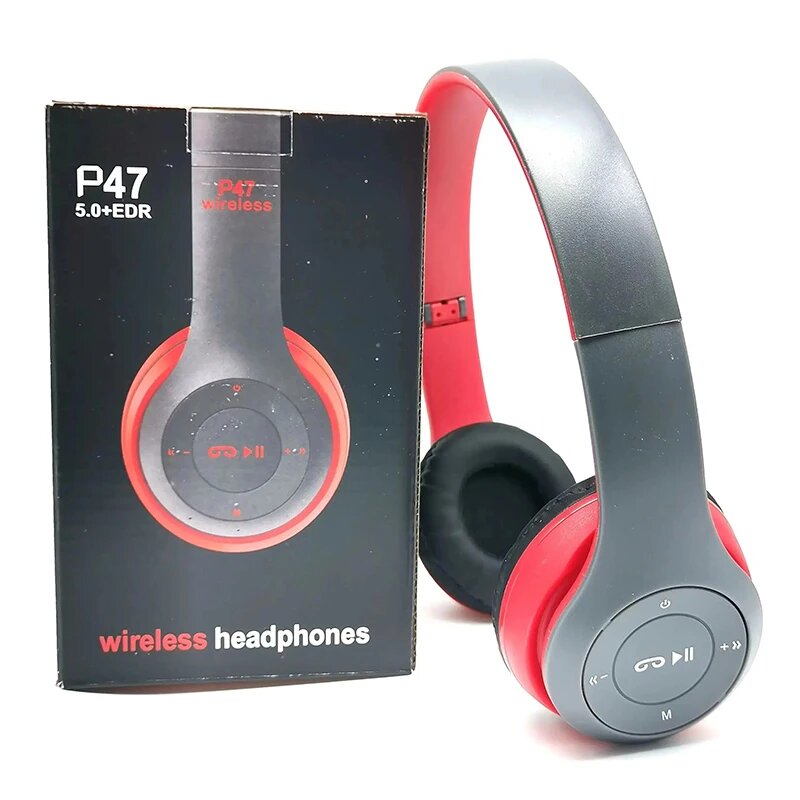 Беспроводные игровые наушники Mrs Win P47 Красный, Red