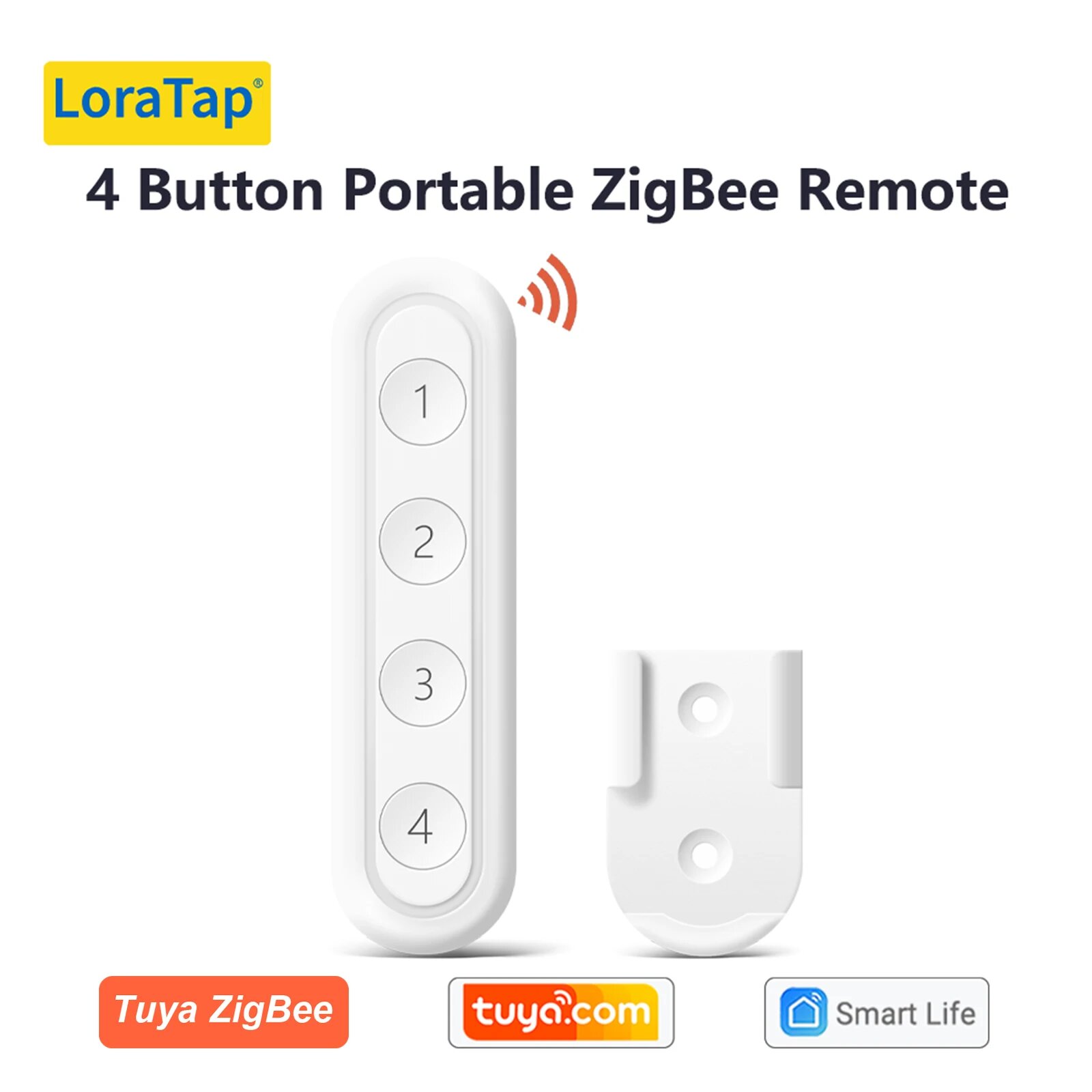 LoraTap ZigBee 3.0 беспроводной пульт дистанционного управления 4 Button Remote