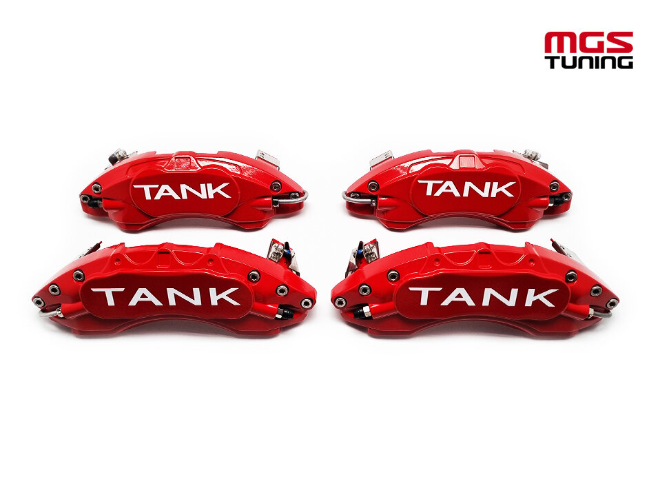 Накладки на суппорта Tank 300 2021 - н. в. красные алюминиевые