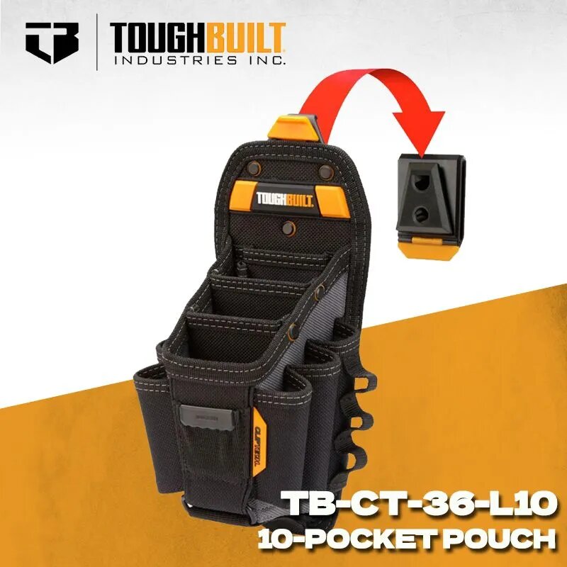 TOUGHBUILT TB-CT-36-L10 Прочный быстросъемный набор инструментов для мелких инструментов