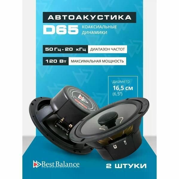 Автомобильная колонка best balance D65