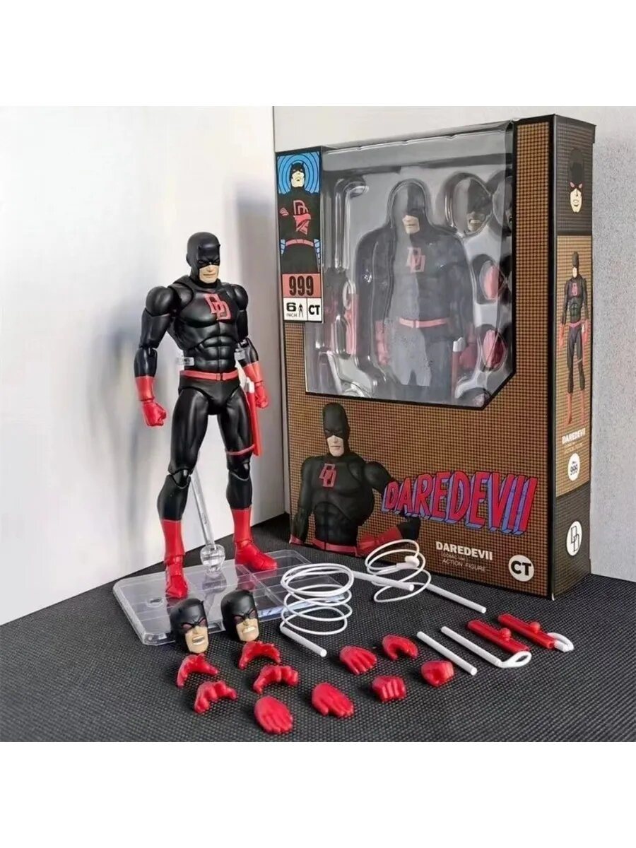 Фигурка CT Toys MAFEX Daredevil чёрный костюм, Мэтта Мёрдока