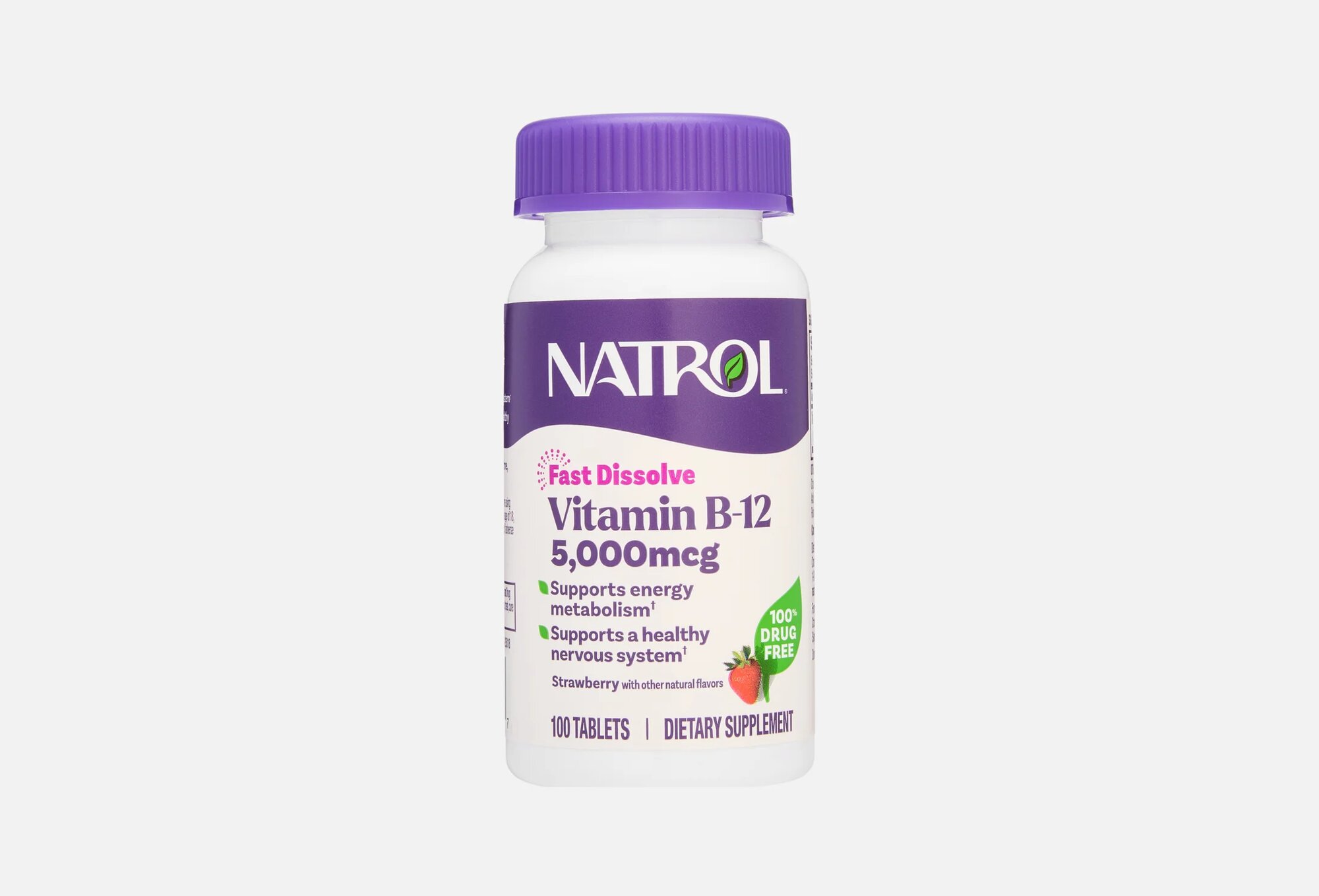 NATROL energy support 5000 мкг в таблетках Витамин B12 100 шт