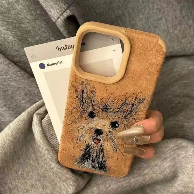 Чехол для телефона с дизайном «Граффити-собаки» в стиле Messy Art для iPhone 17 16 1, For iPhone 17