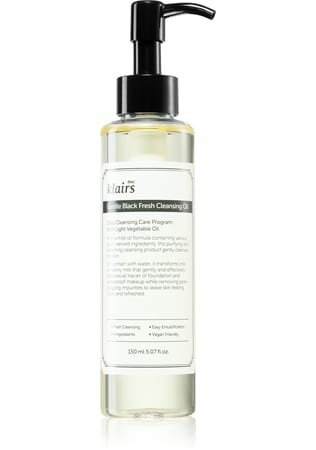 Средство для умывания Klairs Gentle Black Fresh Cleansing Oil, 150 мл, для жирной кожи