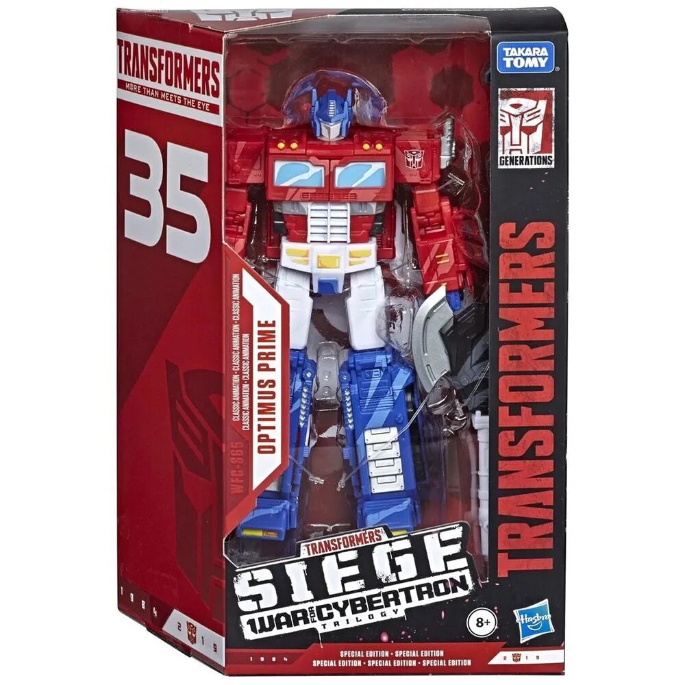 Трансформеры игрушки Hasbro Transformers Siege War For Cybertron Trilogy 35th Anniversary WFC-S65 Optimus Prime 170mm