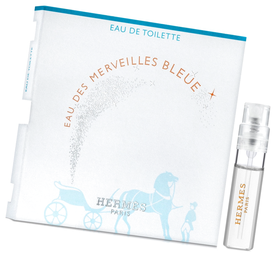 Миниатюра туалетной воды Hermes Eau Des Merveilles Bleue 2 мл / О Де Мервейлс Блу - голубой аромат