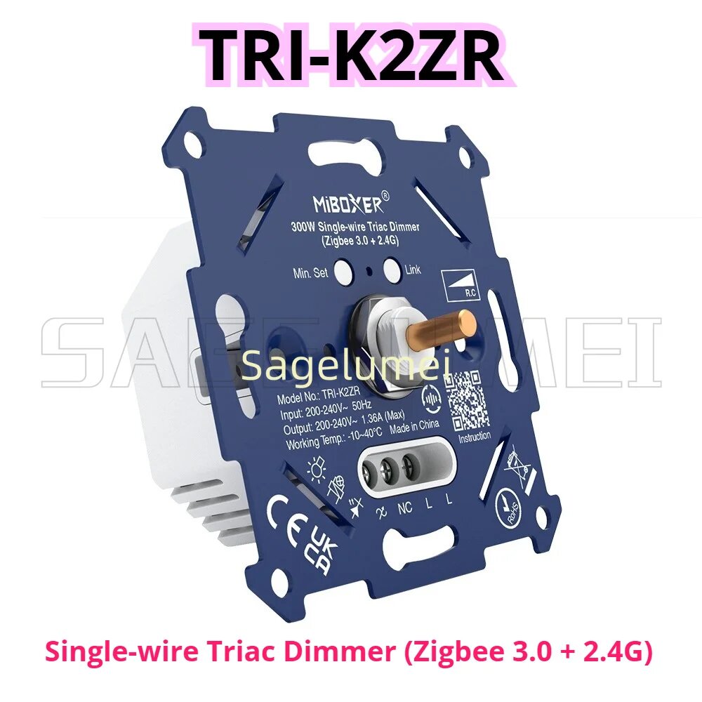 Miboxer TRI-K2/TRI-K2ZR умный диммер TRI-K2ZR