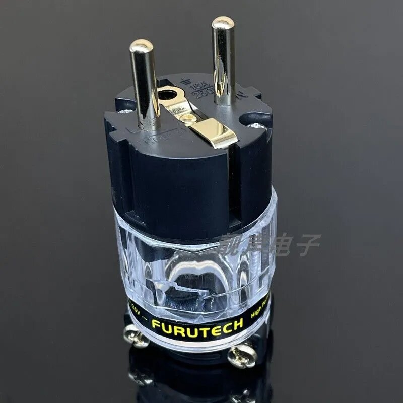 Hi-End вилка питания FURUTECH FI-11(G), вилка европейского стандарта, позолоченная розетка Schuko IEC, 15 А/125 В, 16 А/250 В, аудиофильский аудиоразъем для шнура питания
