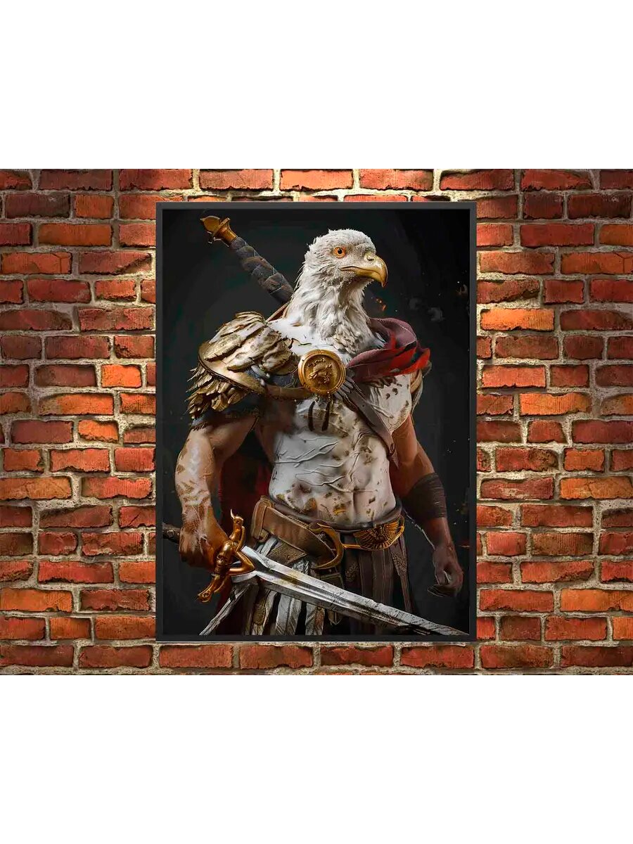 Птица-гладиатор-чайка 4, Плакат 30x42см