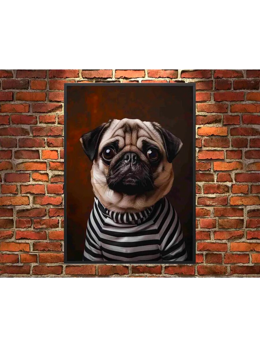 Мопс-пес-заключенный 2, Плакат 30x42см