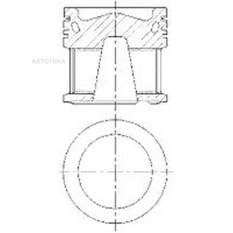 Поршень d83.50x2.0x2.0x3.0 +0.50 Цена за 1 шт. NURAL 8743430700 AUDI A4/A6/A8/Q7, VW Phaeton/Touareg 3.0TDi mot. ASB/BKN/BKS/BMK/BNG/BUG/BUN/CASB/CATA 03->