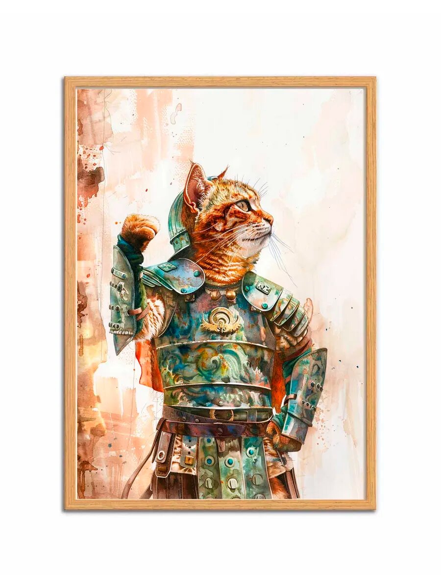 Кот-оборванец Гладиатор 3, Плакат 30x42см