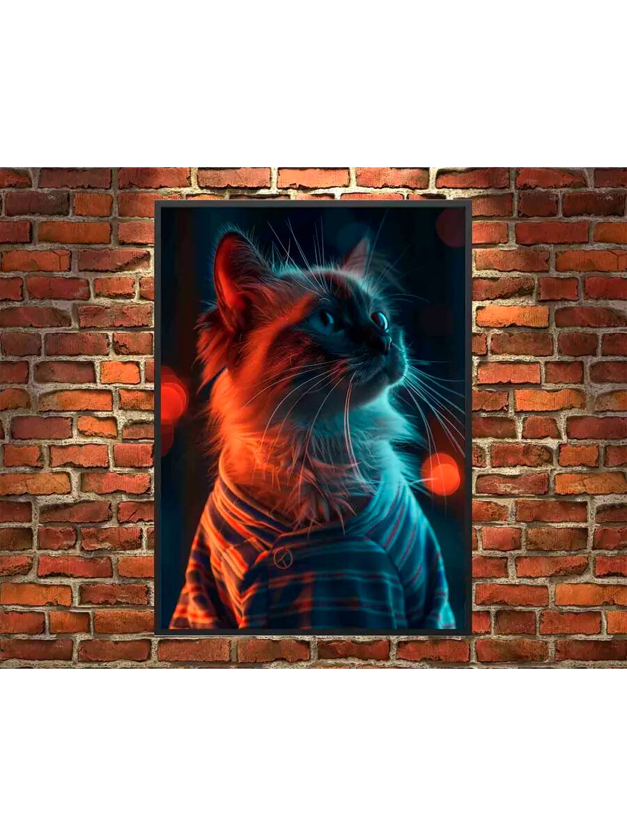 Бирманский кот-заключенный 3, Плакат 30x42см
