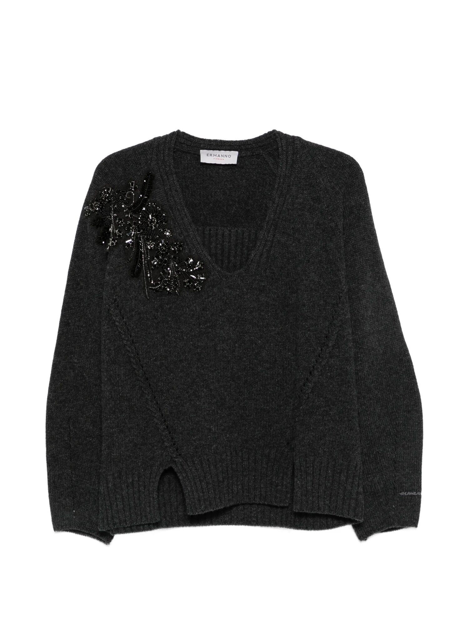 Свитер Bead-embellished layered-effect sweater