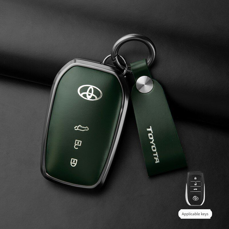 Ключевой брелок для Toyota Land Cruiser LC300 LC250 LC4000, 3 ключа, цвет попугайский зеленый, дизайн с подвеской