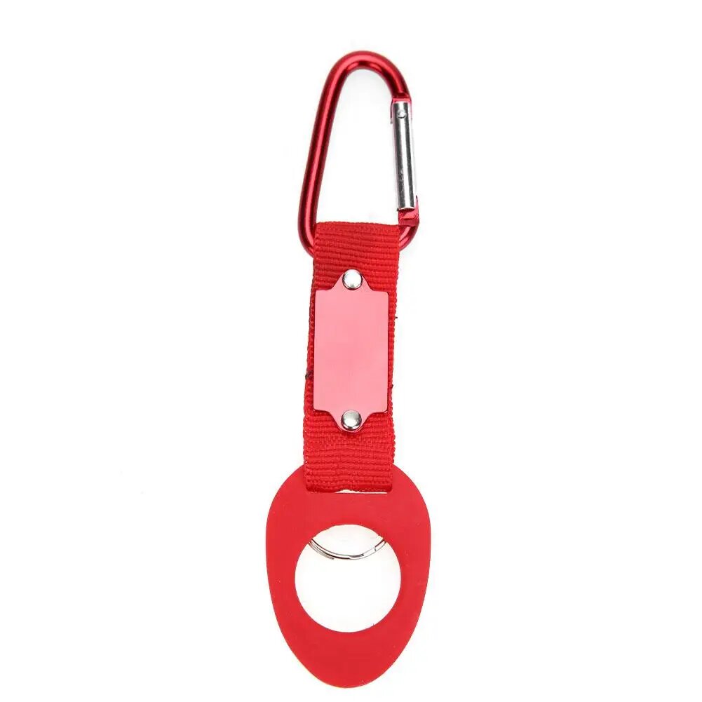 Силиконовый карабин JOCESTYLE для бутылки с водой Красный, Red