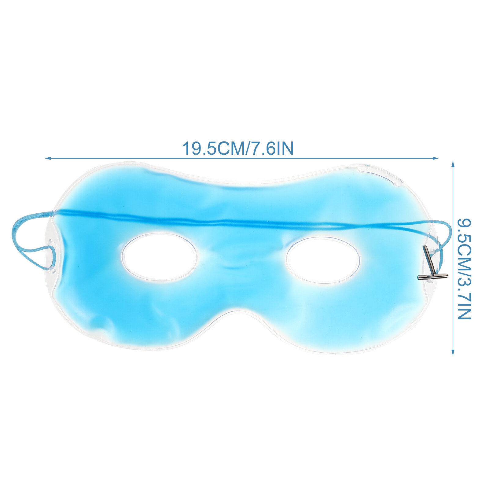 Гелевая Маска Для Глаз С Cooling Effect 19 5x9 5 Cm Сине-Голубая Охлаждающая Компрессионная Маска Для Ухода За Глазами