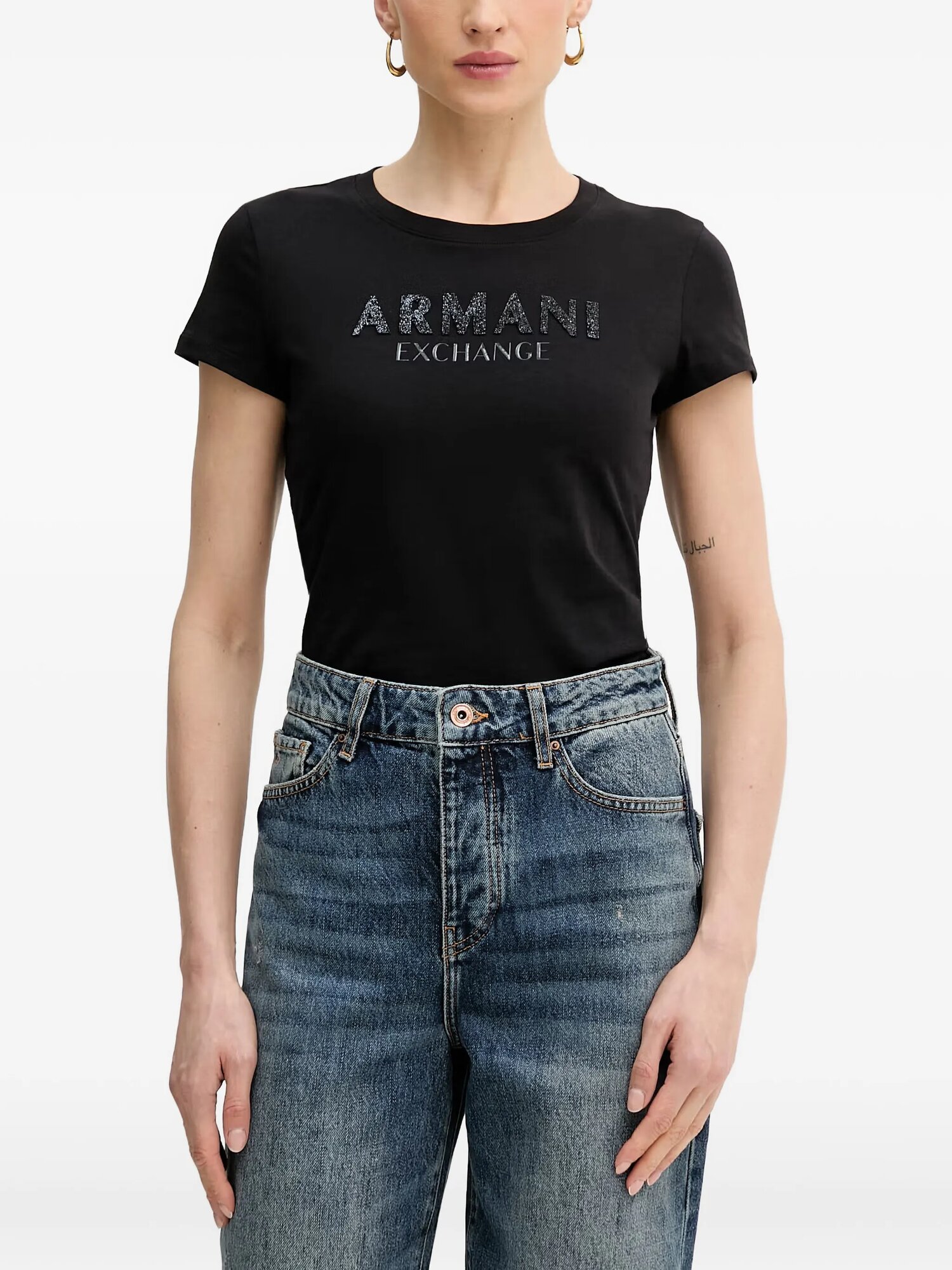 Футболка Armani Exchange, размер 40, черный